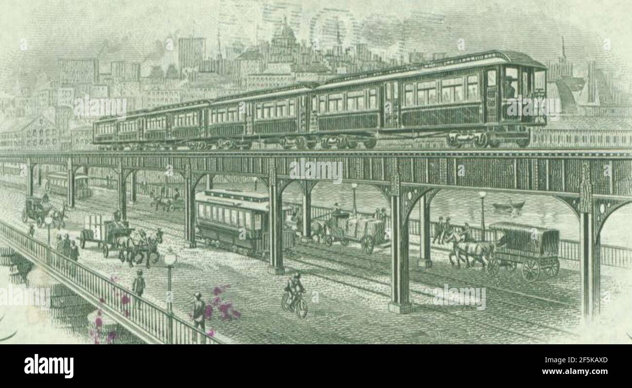 Railway detail, Boston Elevated Railway Company 1918 (cropped Stock ...