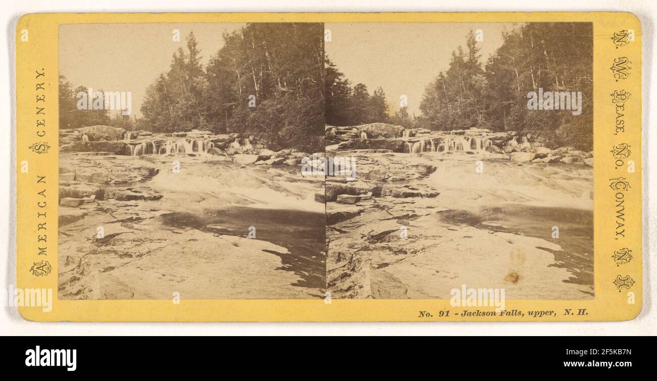 Jackson Falls, upper, N.H.. Nathan W. Pease (American, 1836 - 1918 ...
