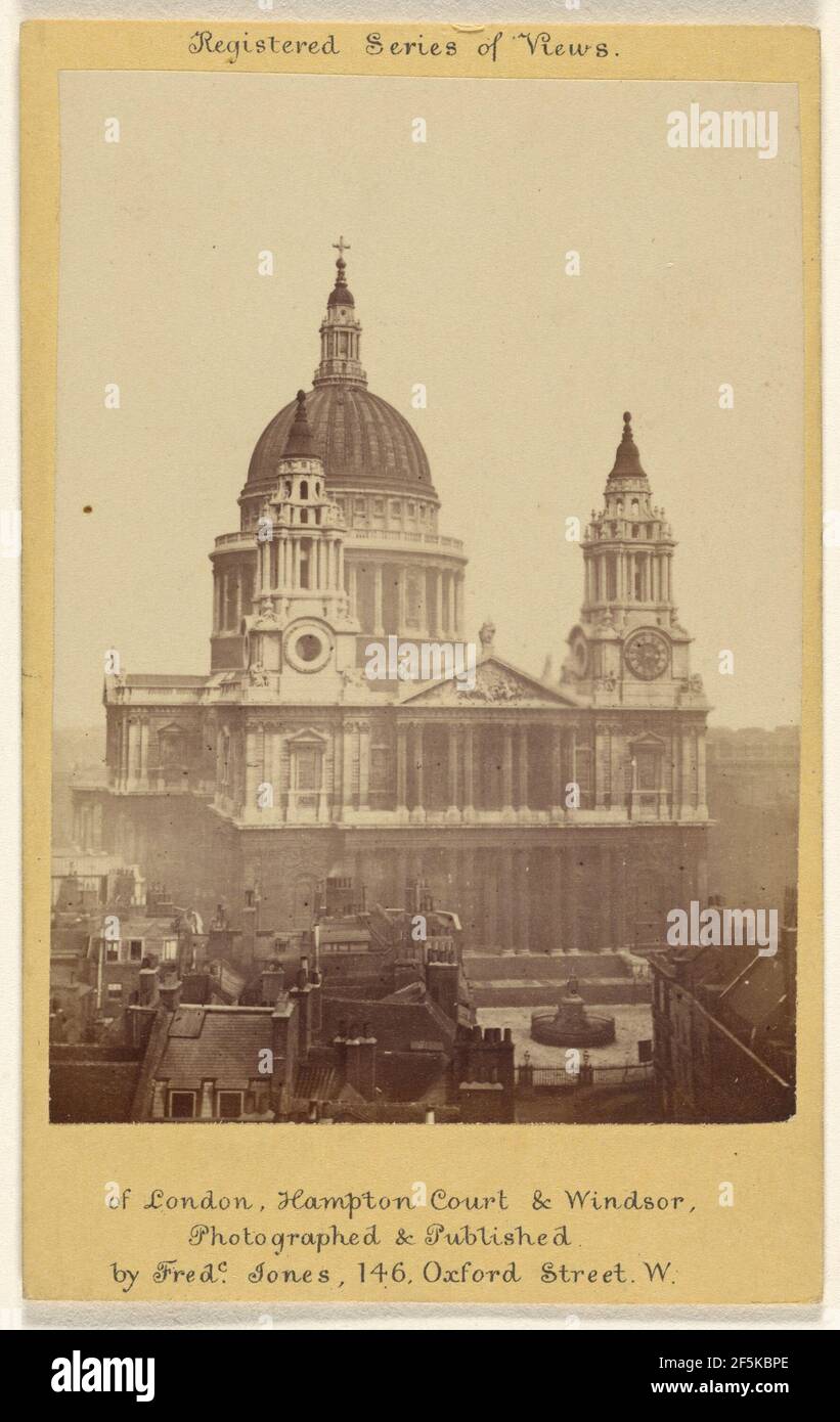St. Pauls.. Frederic Jones (British, active London, England 1860s Stock ...