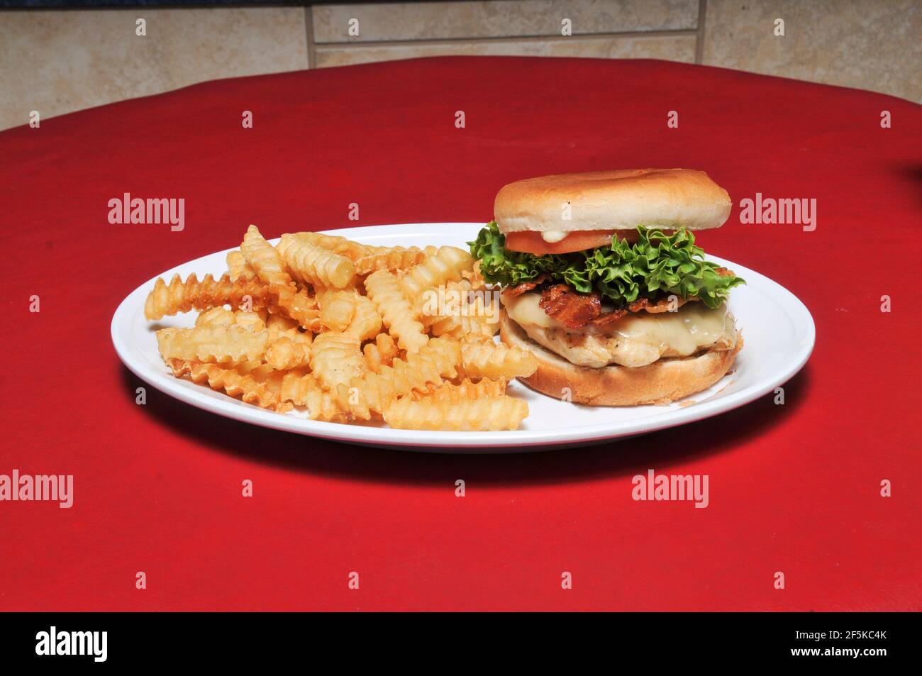 Traditional and authentic American dish known a the chicken club ...
