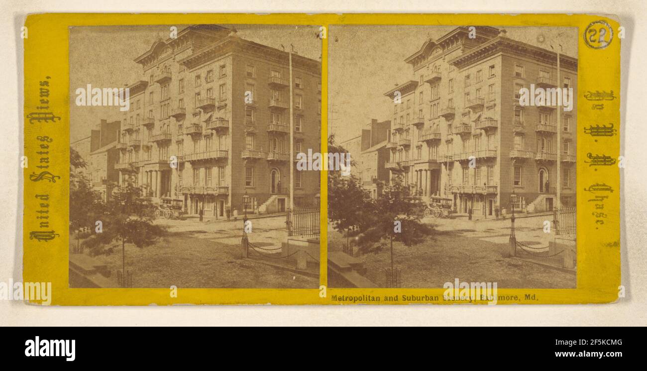 Monument Square, Barnum's Hotel, &c. Baltimore, Maryland. William M ...