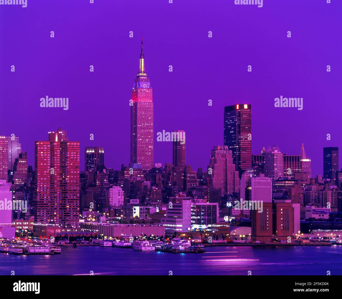 2003 HISTORICAL EMPIRE STATE BUILDING MIDTOWN SKYLINE HUDSON RIVER ...
