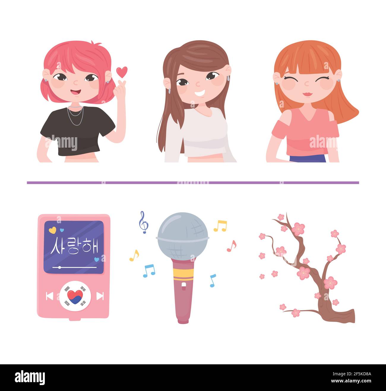 Girls generation k pop Stock Vector Images - Alamy