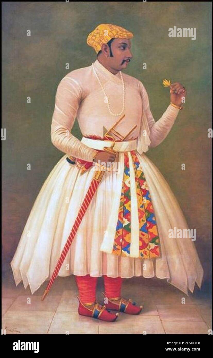 Raja Ravi Varma, Maharana Amar Singh - I Stock Photo - Alamy