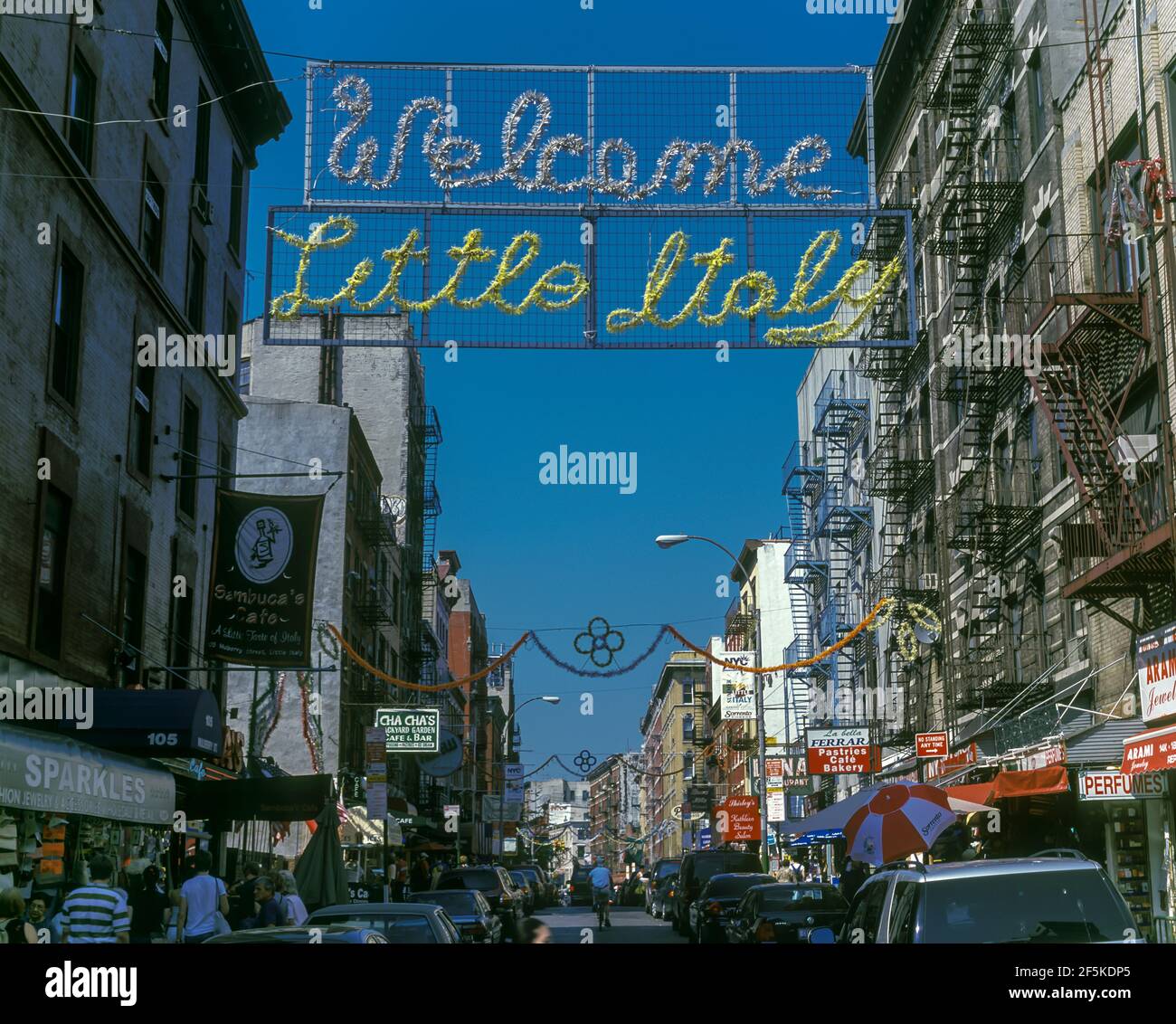 Welcome to little italy sign hi-res stock photography and images - Alamy