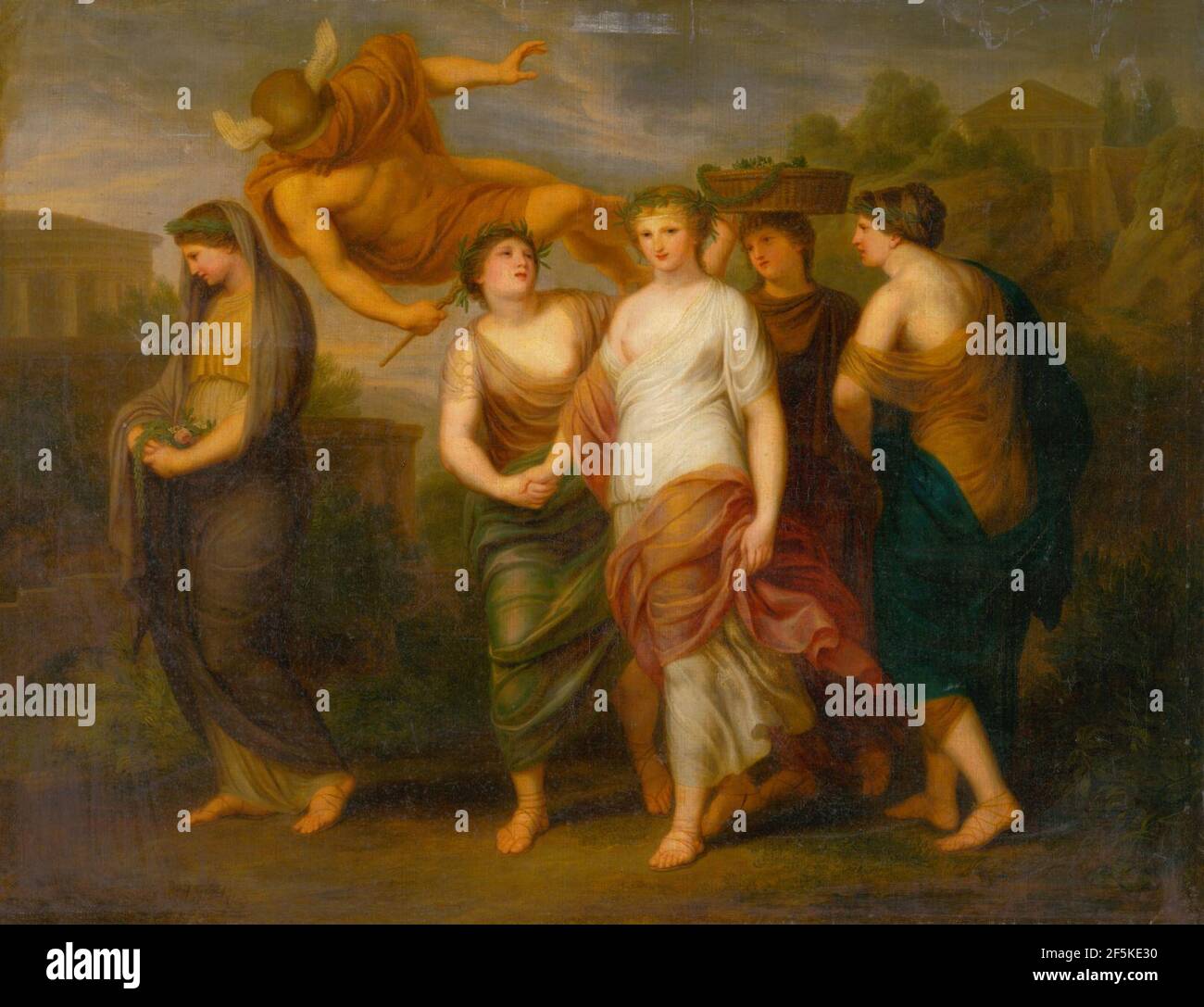 Rakúsky maliar z 19. storočia - Allegorical Figural Motif Stock Photo ...