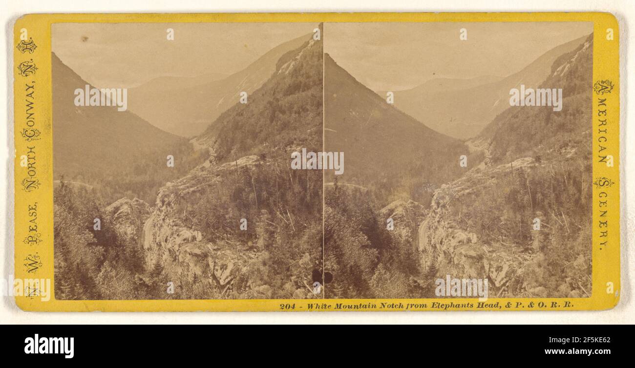 White Mountain Notch from Elephants Head, & P. & O.R.R.. Nathan W ...