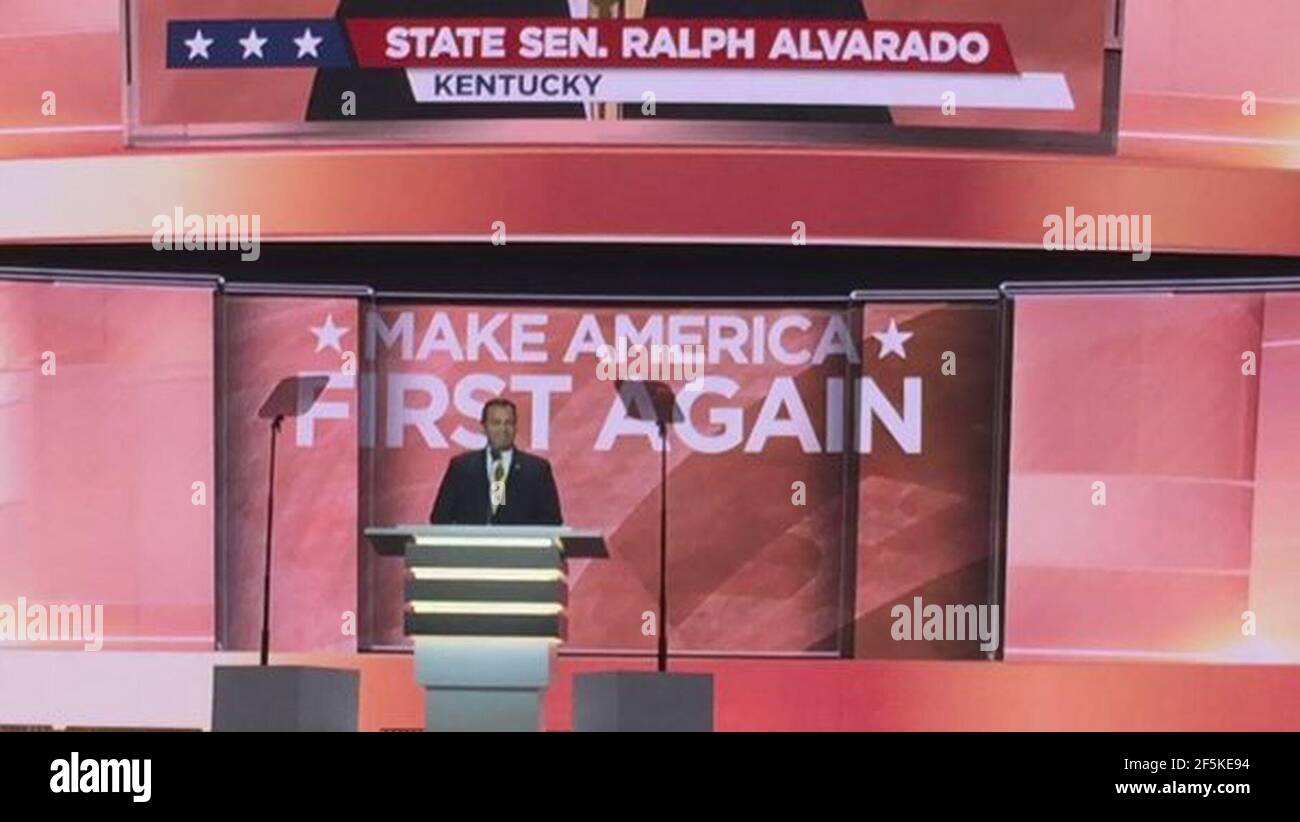 Ralph Alvarado 2016 RNC (2 Stock Photo - Alamy