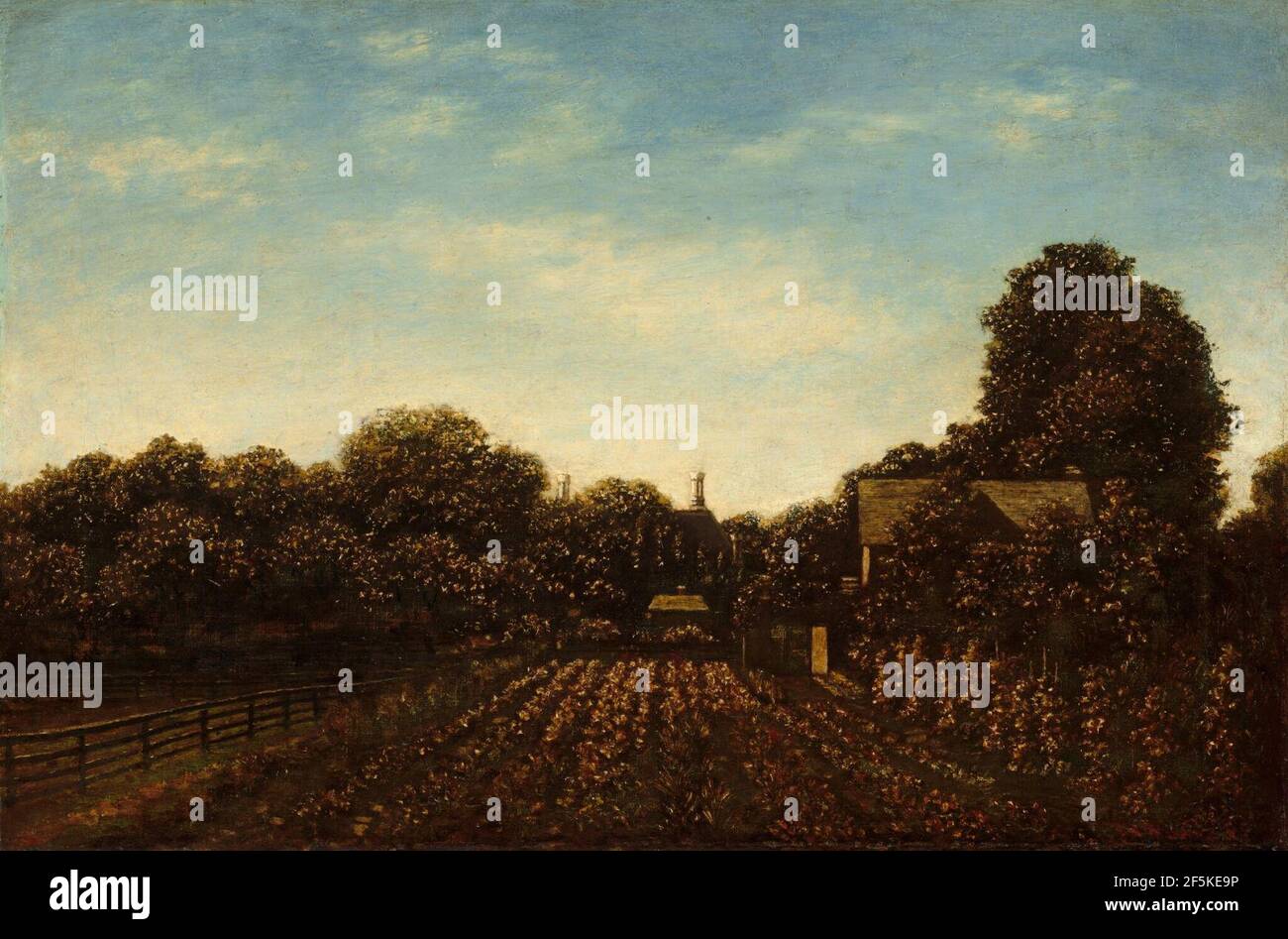 Ralph Albert Blakelock - The Artist's Garden Stock Photo - Alamy