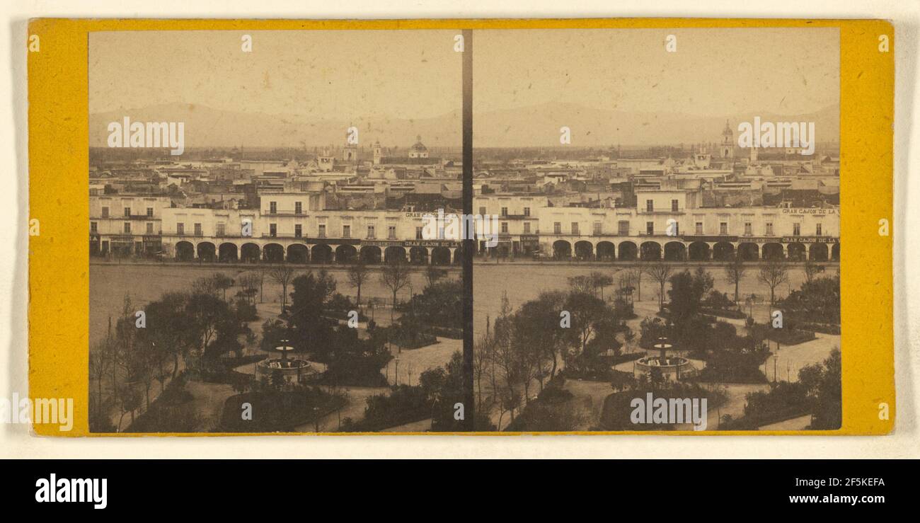 Panorama de Mexico de Sur. Julio Michaud (French, active Mexico City ...