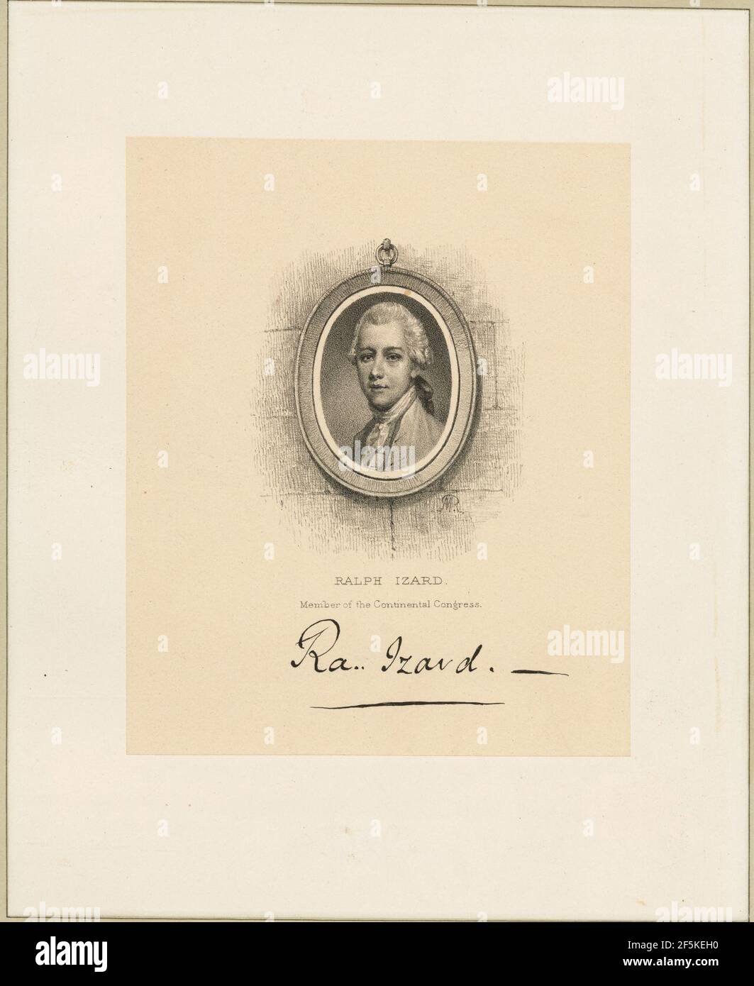 Ralph Izard, member of the Continental Congress Stock Photo - Alamy
