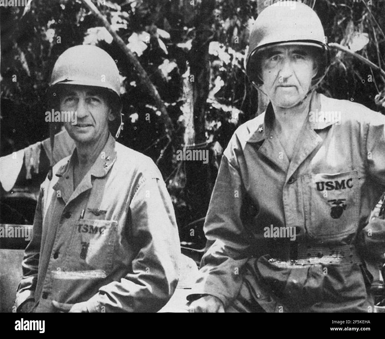 Ralph J. Mitchell and Field Harris at Torokina Airfield Stock Photo - Alamy