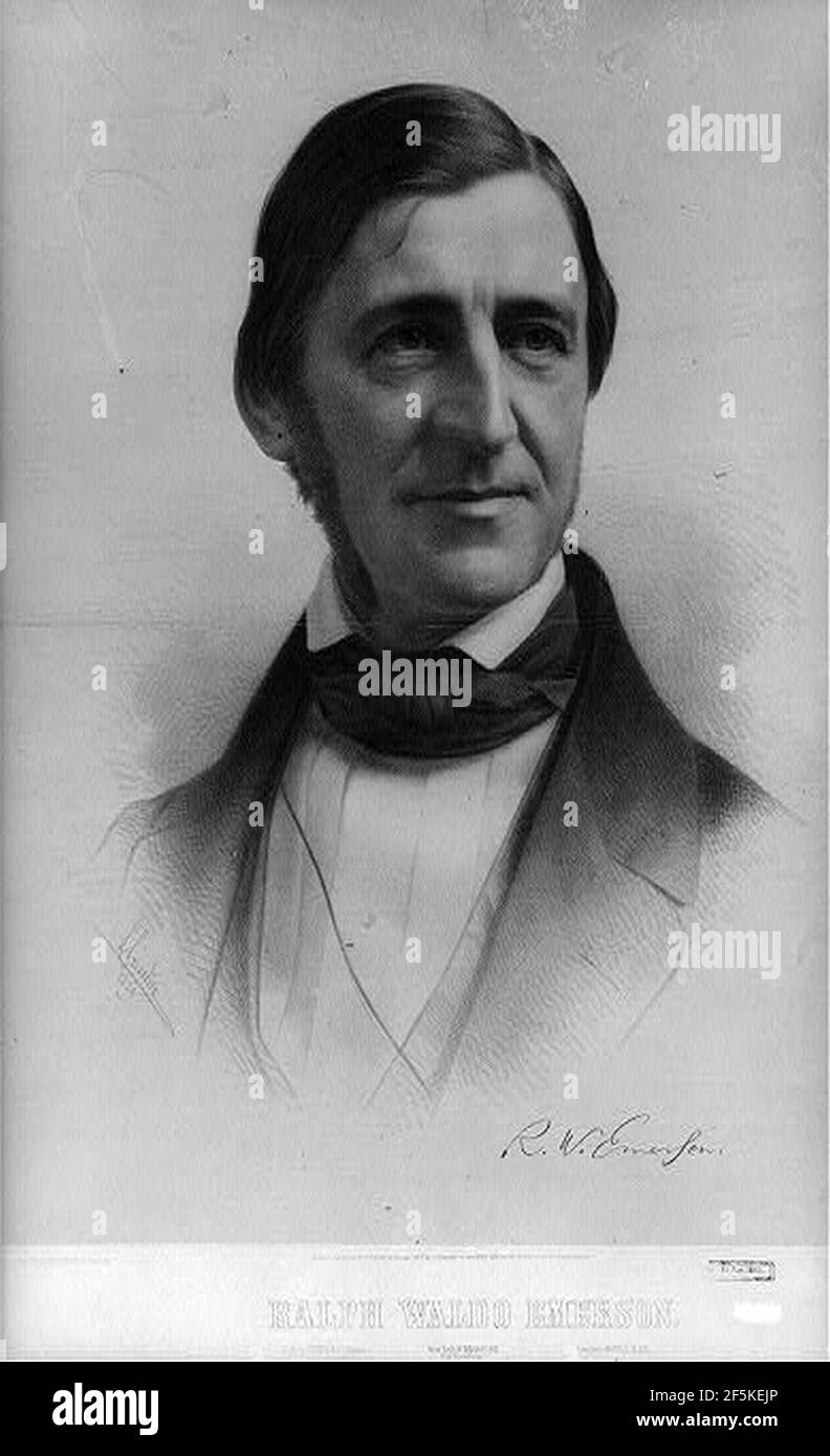 Ralph waldo emerson Black and White Stock Photos & Images - Alamy