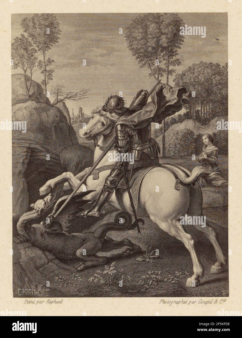 "St. Georges" by Raphael. Goupil & Cie. (French, active 1839 - 1860s ...