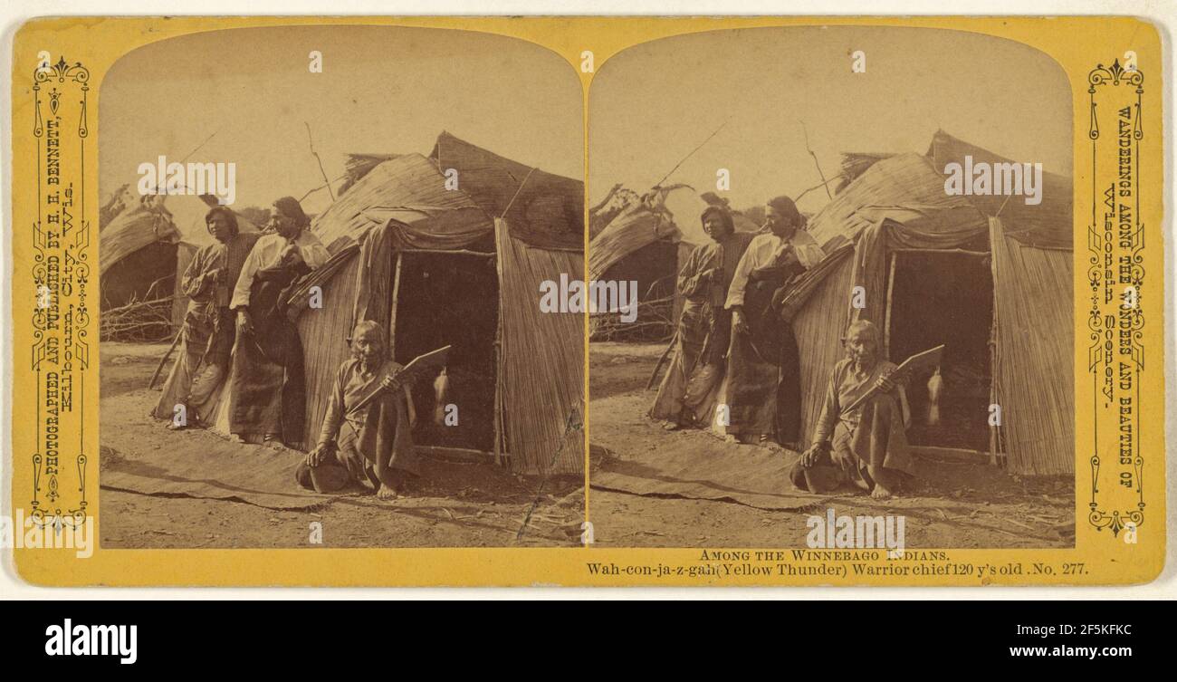 Among The Winnebago Indians. Wah-con-ja-z-gah (Yellow Thunder) Warrior ...