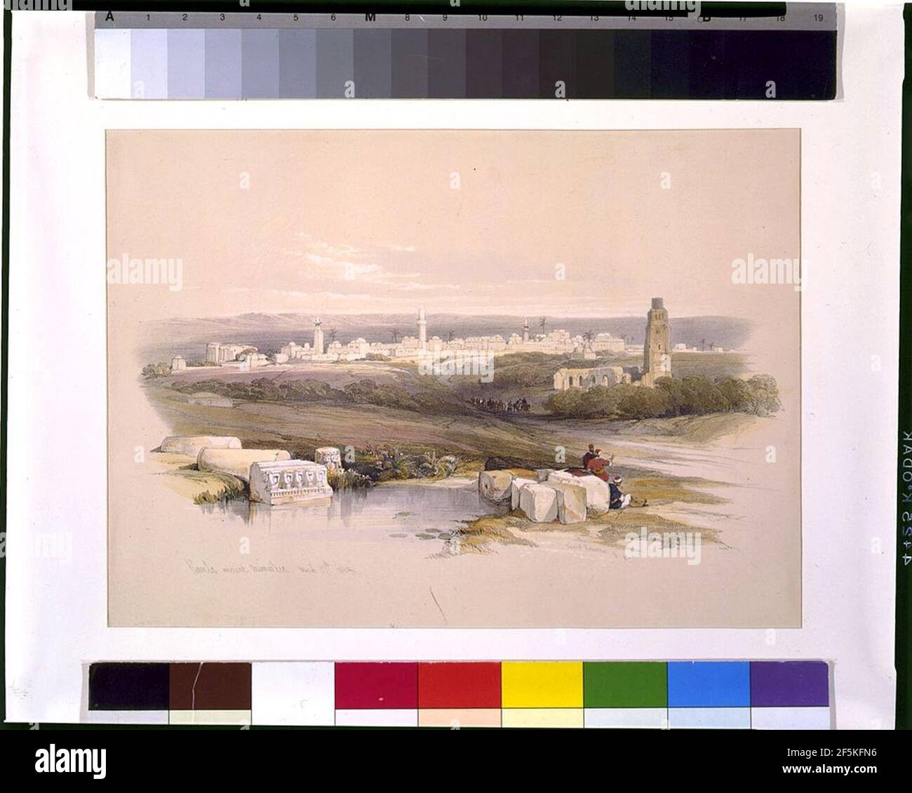 Ramla ancient Arimathea March 27th 1839 - David Roberts, R.A Stock ...