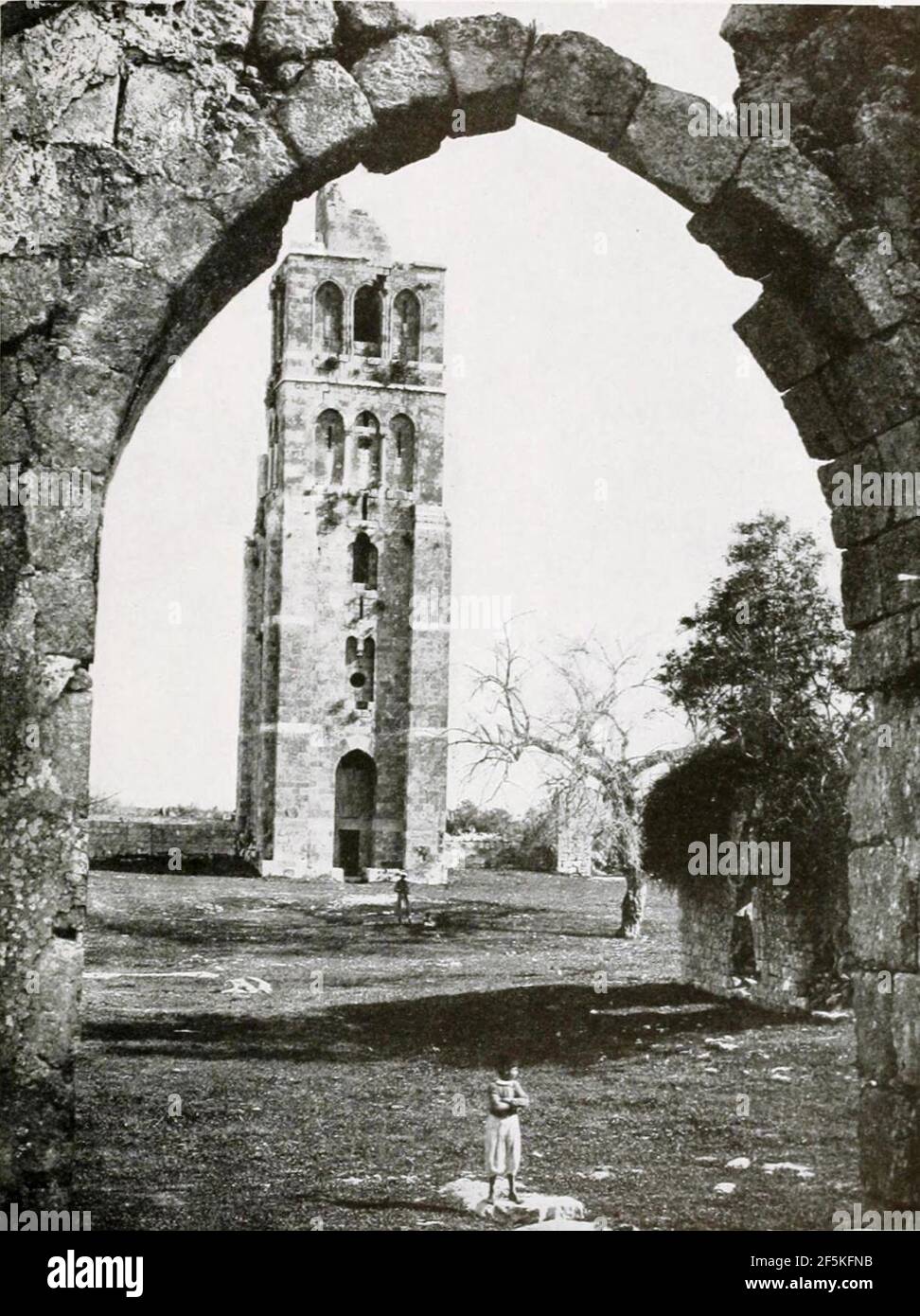 Ramla tower 1910 Stock Photo - Alamy