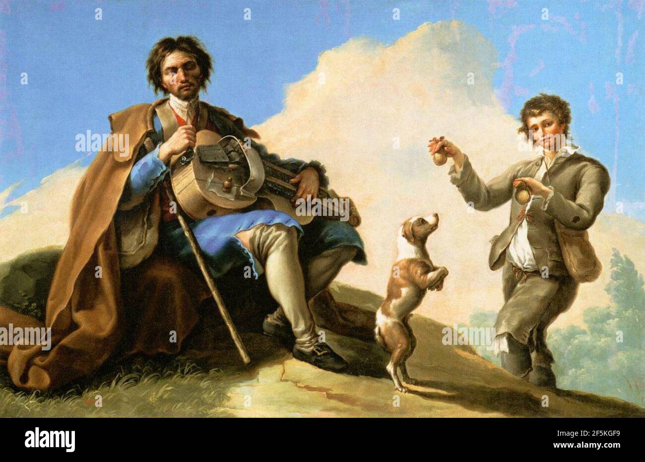 Ramón Bayeu Y Subias - The Blind Singer Stock Photo - Alamy