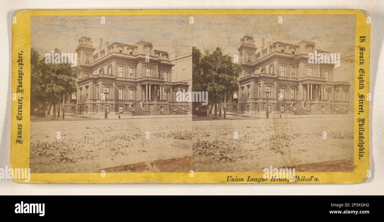 Union League House, Philad'a.. James Cremer (British, 1821 - 1893 Stock ...