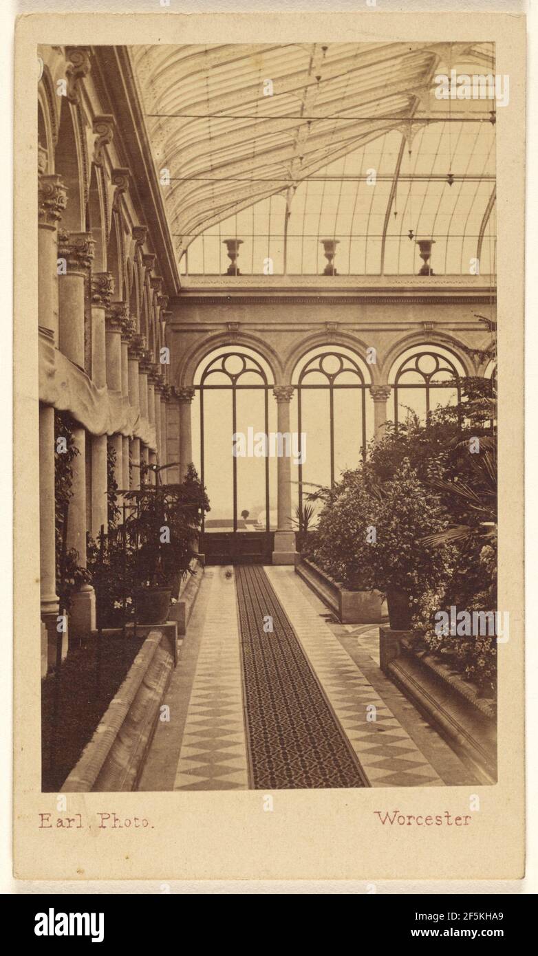 Whitley Court. Interior of Grand Conservatory.. Francis Charles Earl ...