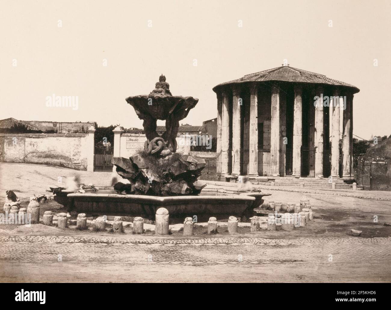 The Temple of Vesta, Rome. Giorgio Sommer (Italian, born Germany, 1834 ...