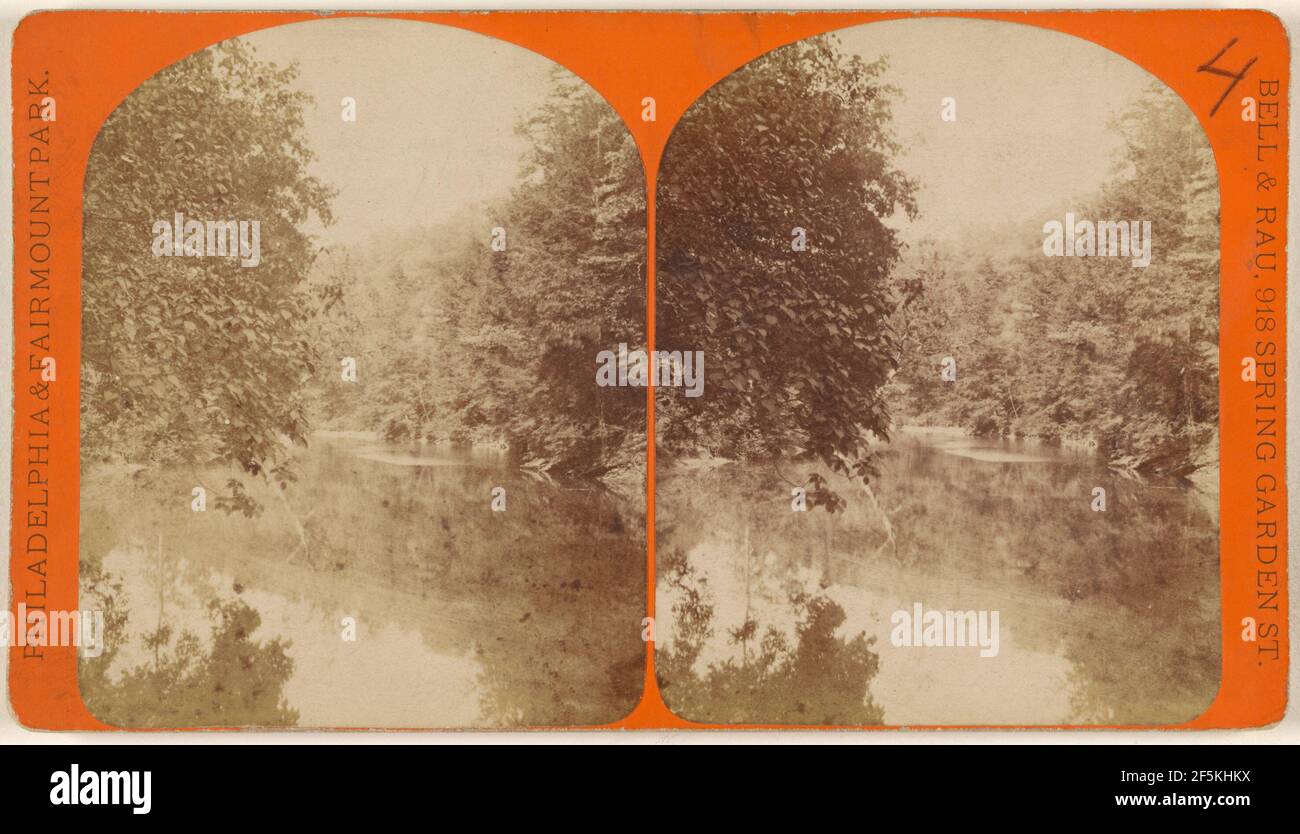 Reflections on the Wissahickon.. William H. Rau (American, 1855 - 1920 ...