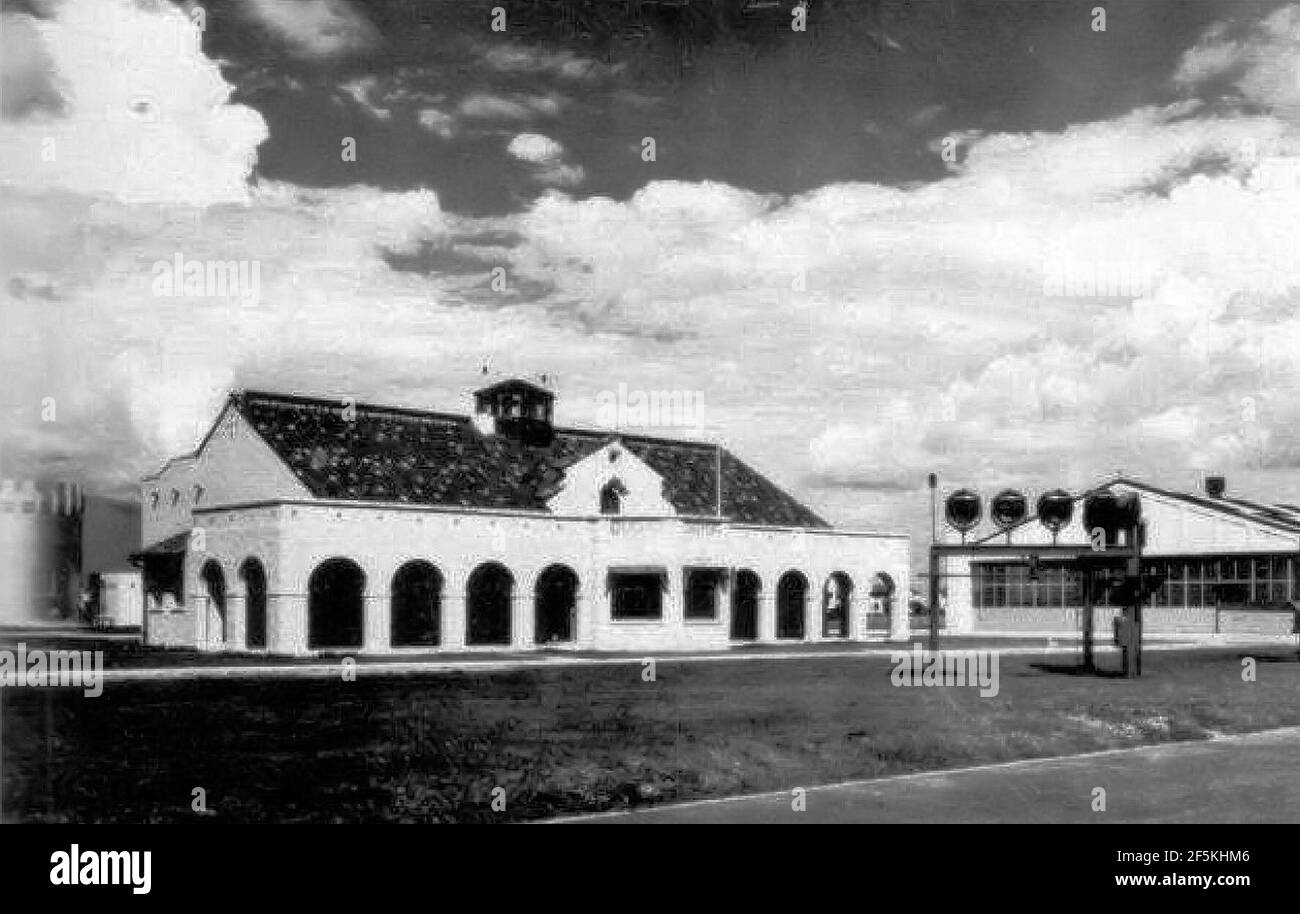 Randolph Field - 1938 - Operations Office West Side Stock Photo - Alamy