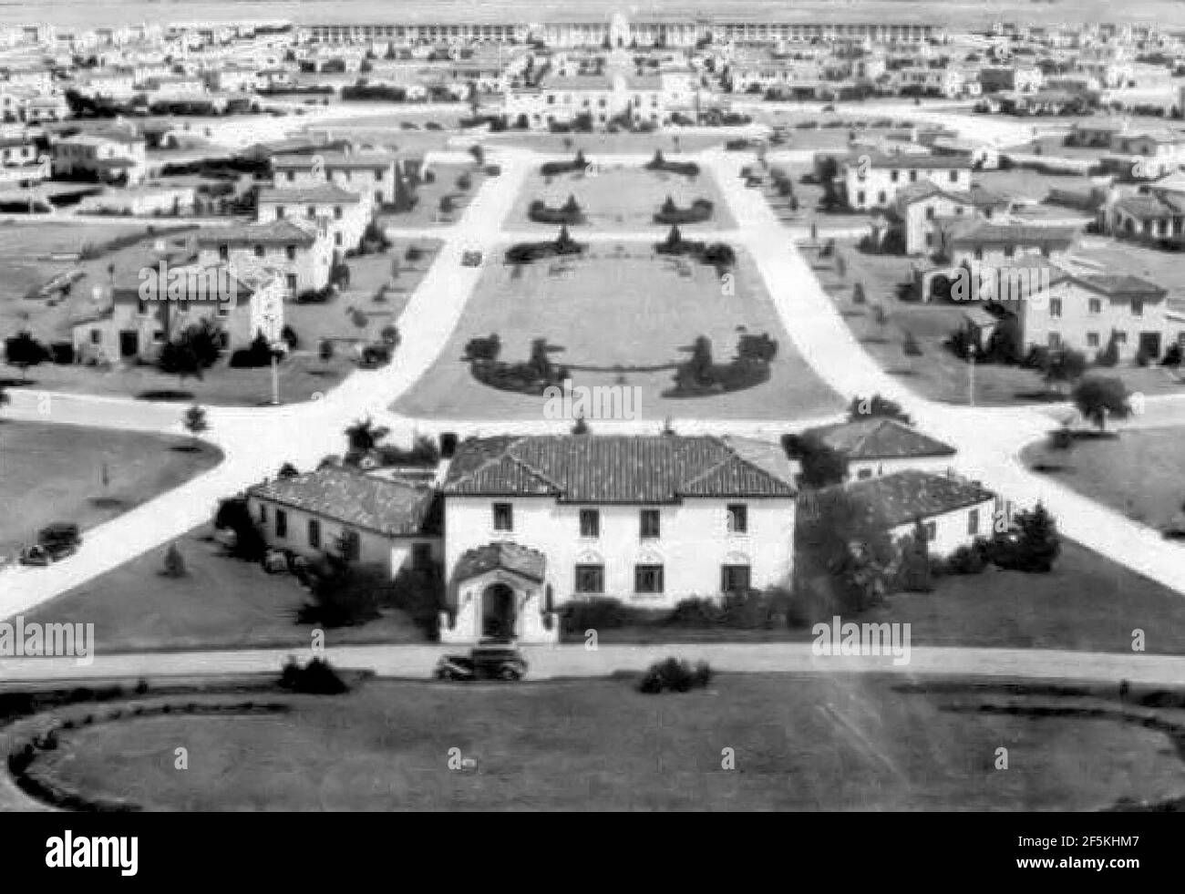 Randolph Field - 1938 - Commanding Generals Quarters Stock Photo - Alamy