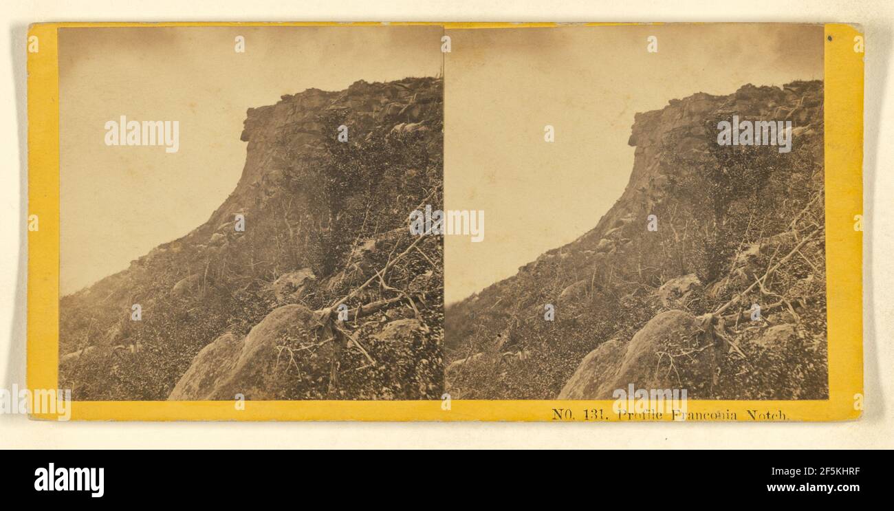 Profile, Franconia Notch.. Benjamin West Kilburn (American, 1827 - 1909 ...