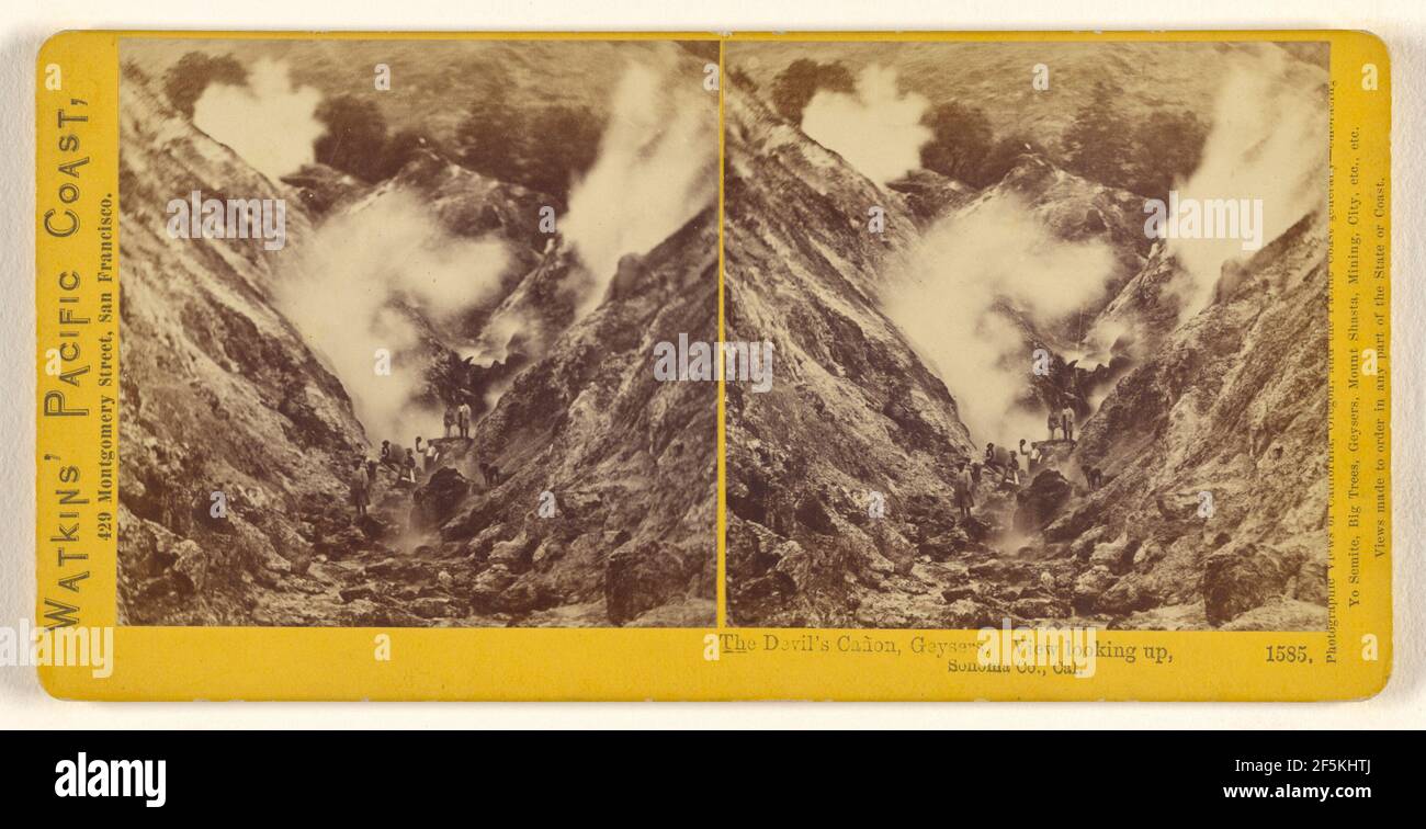 The Devil's Canon, Geysers. View looking up, Sonoma Co., Cal.. Carleton ...