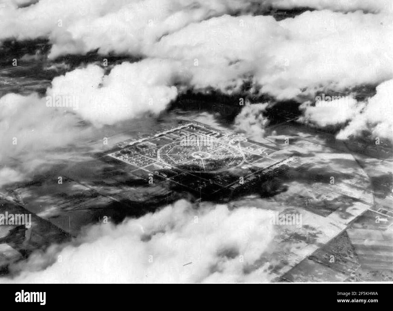 Randolph Field - 1938 - View From 6000 Ft Stock Photo - Alamy