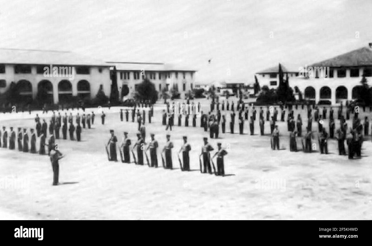 Randolph Field - Flight Cadets on Parade Grounds Stock Photo - Alamy