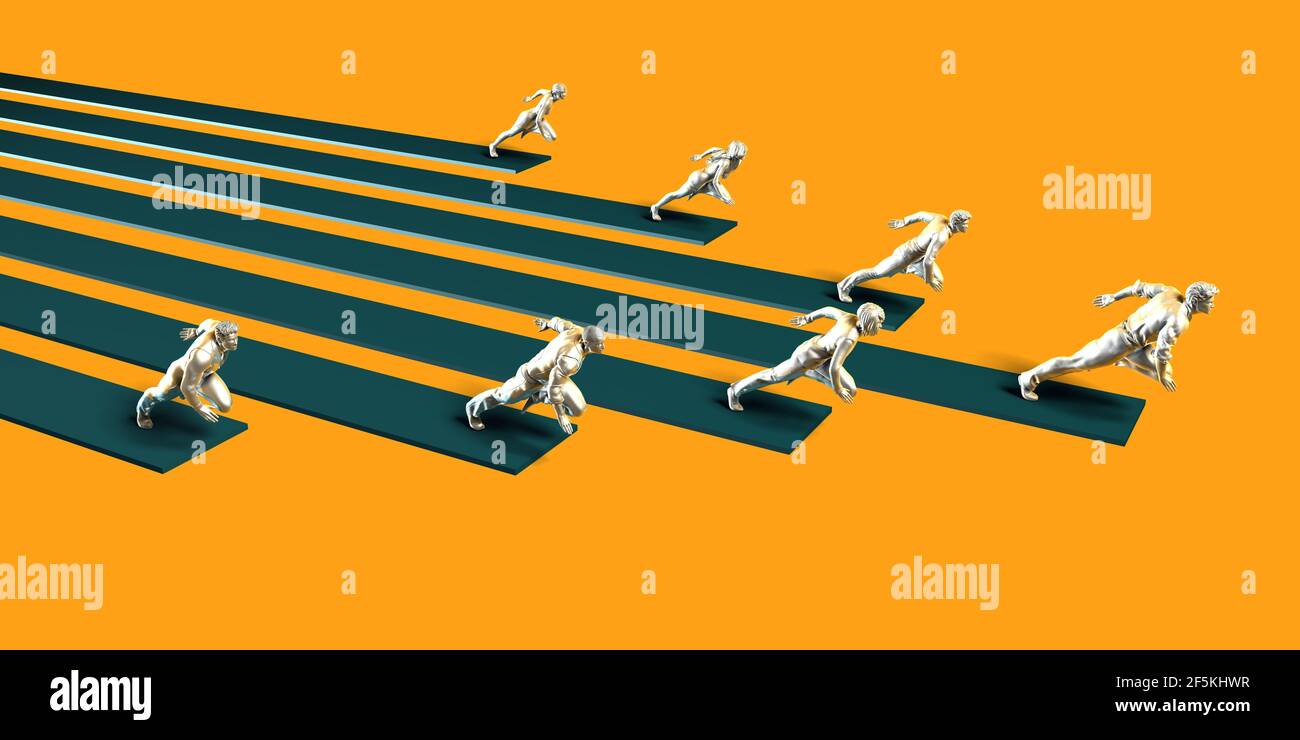 Digital Revolution and the Race for New Consumer Technology Stock Photo ...