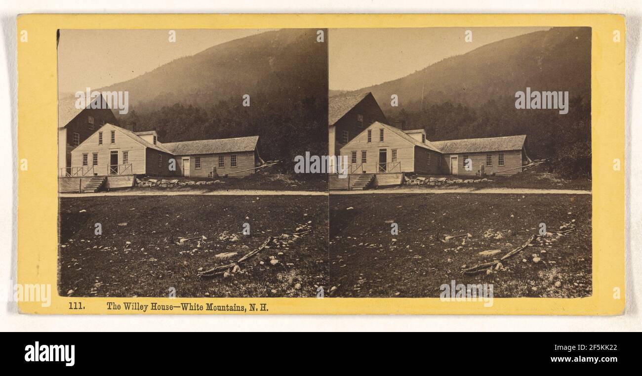 The Willey House - White Mountains, N.H.. Nathan W. Pease (American ...