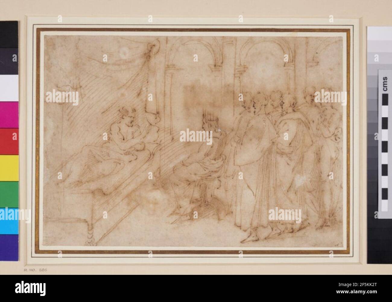 Raphael - follower of - Recto Solomon at the Death-bed of David, WA1846 ...