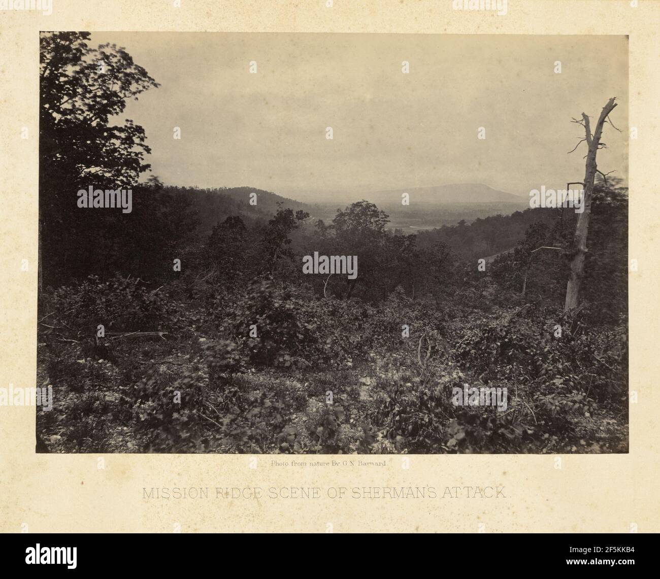 Mission Ridge Scene of Sherman's Attack. George N. Barnard (American ...