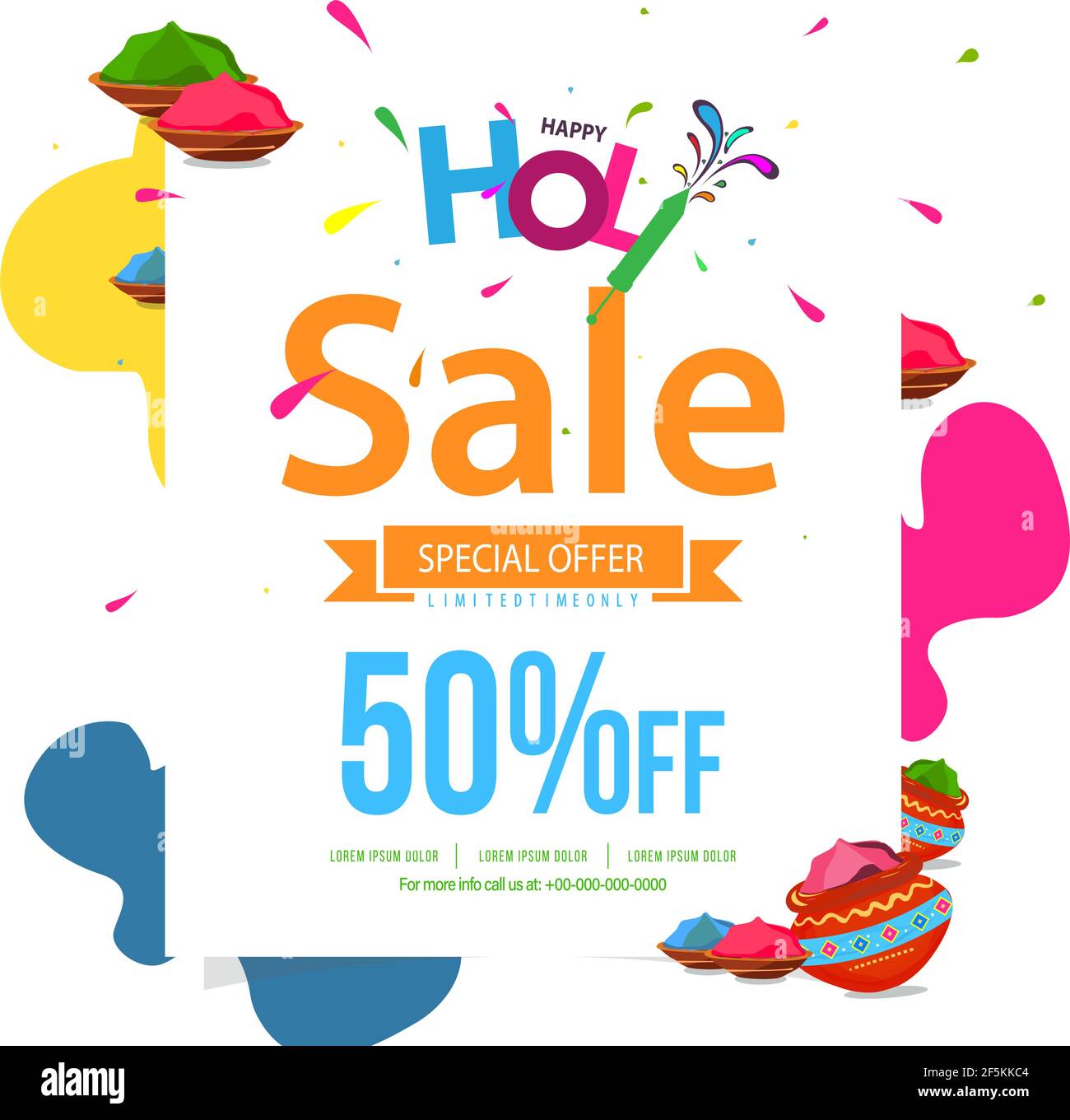 Indian celebrating holi festival Stock Vector Images - Alamy