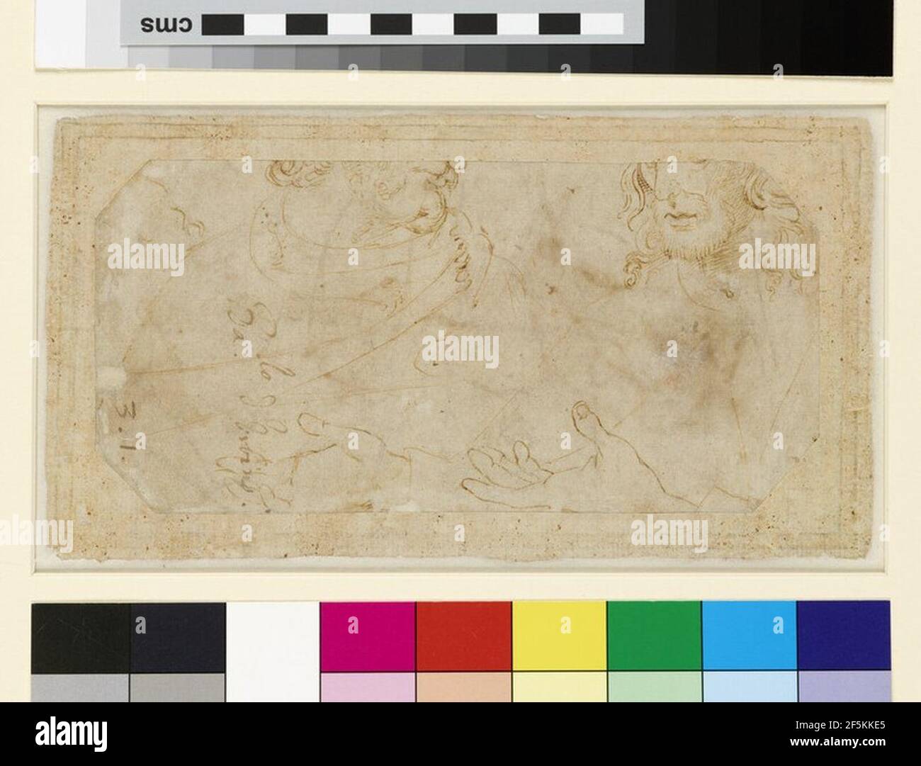 Raphael - Verso Sketches of two male Heads and a pair of Hands, WA1846 ...