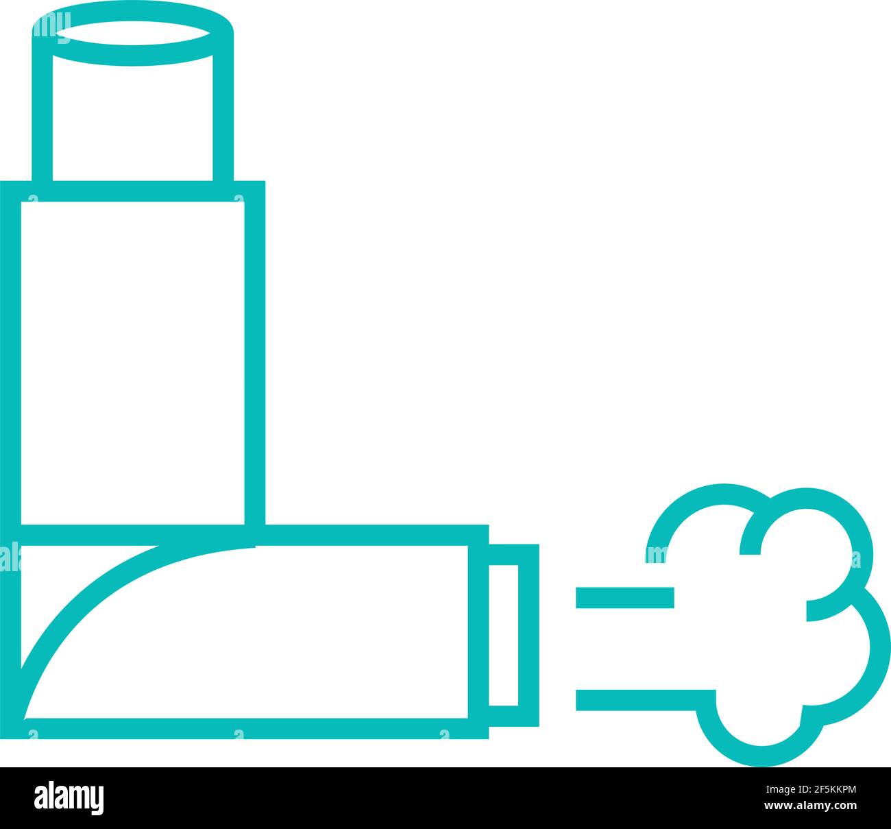 asthma inhaler medical linear style Stock Vector Image & Art - Alamy