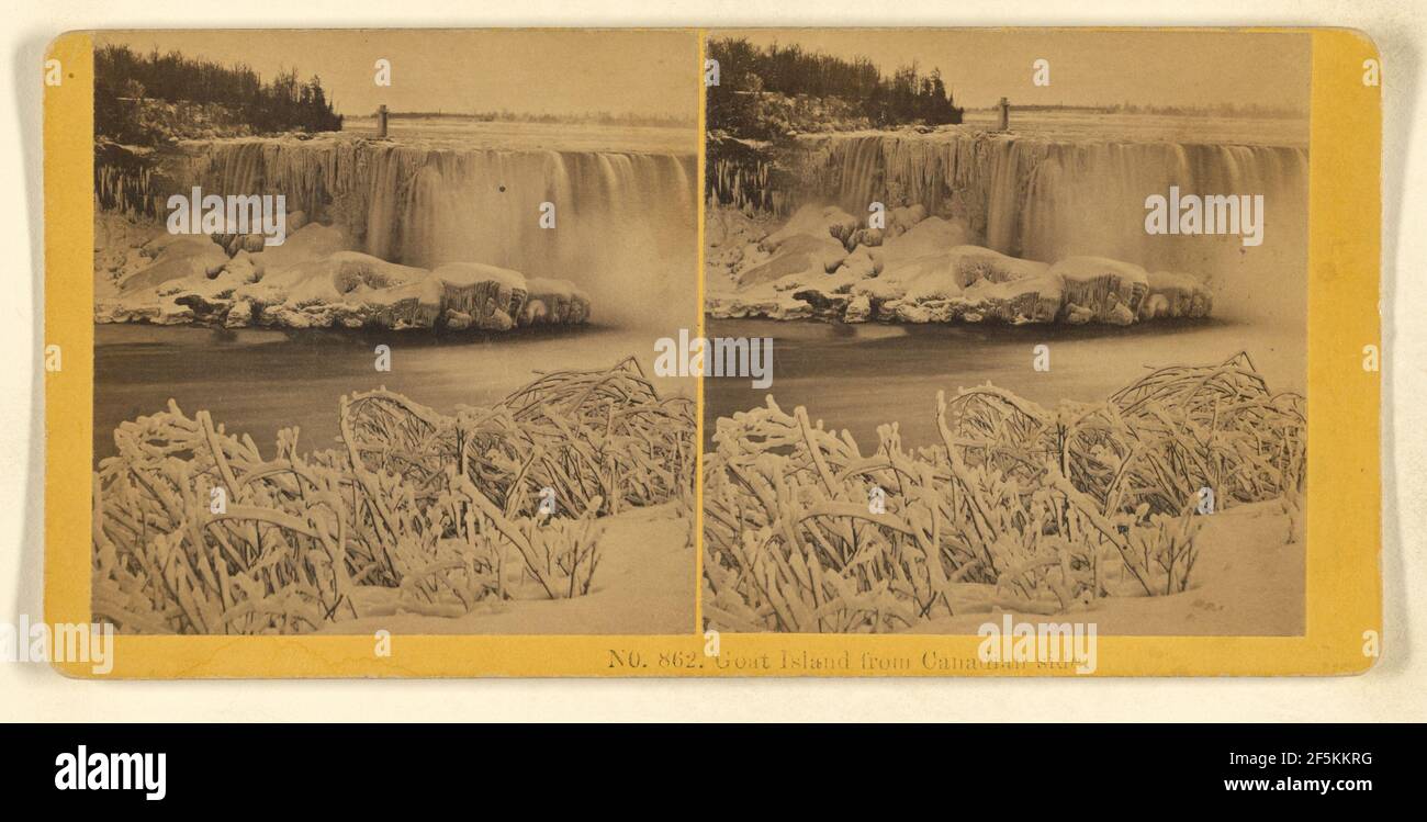 Goat Island from Canadian side.. Benjamin West Kilburn (American, 1827 ...