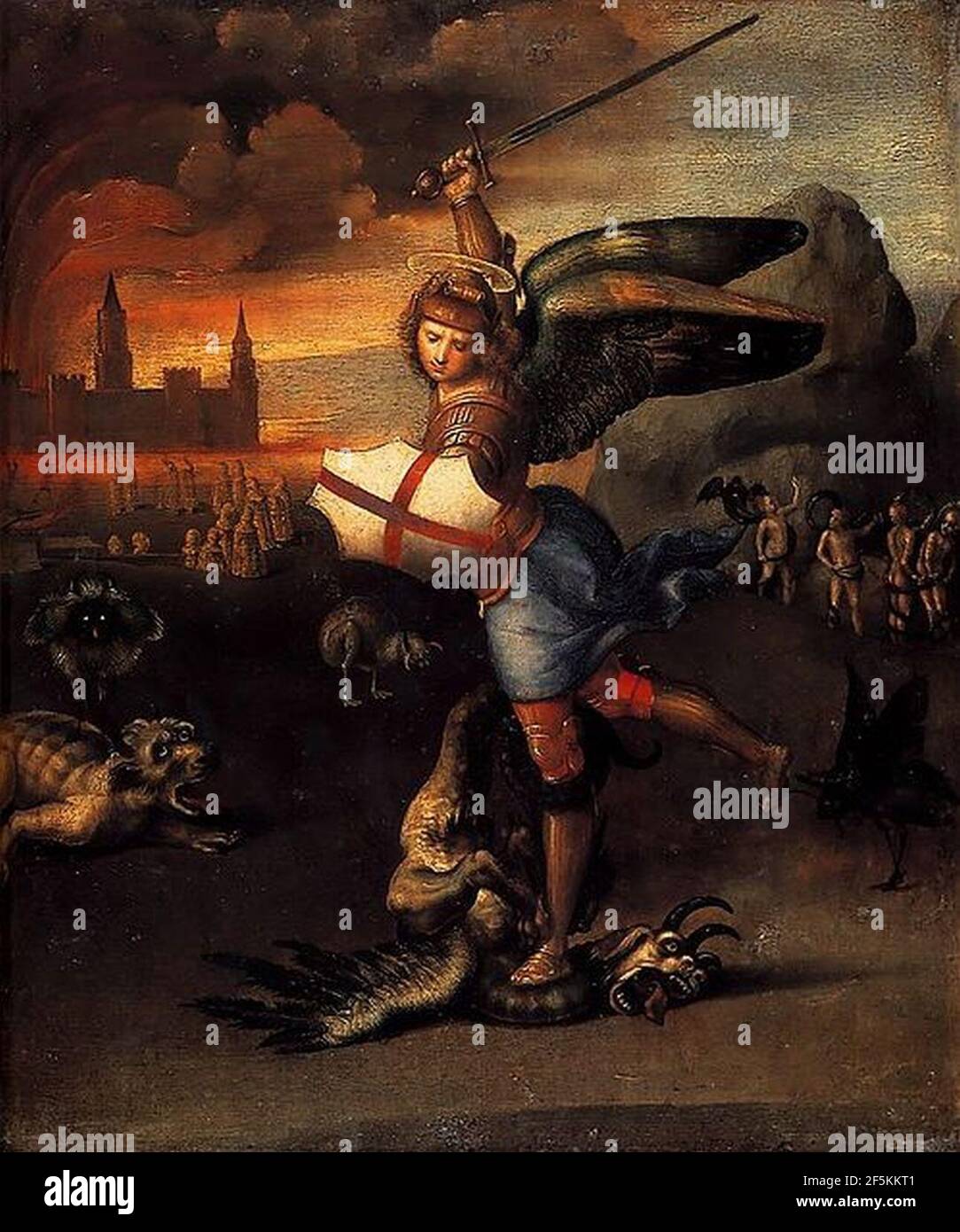 Raphael Saint Michael and the Dragon Stock Photo - Alamy