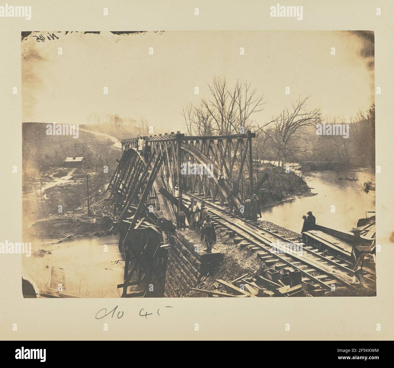 Part of Construction Corps building new Military Truss Bridge across ...