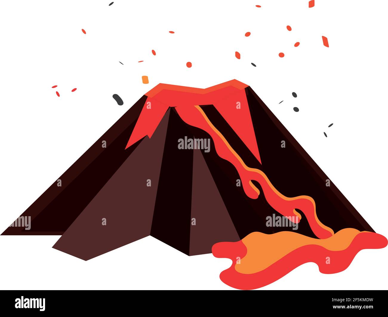 Lava natural disaster Cut Out Stock Images & Pictures - Alamy