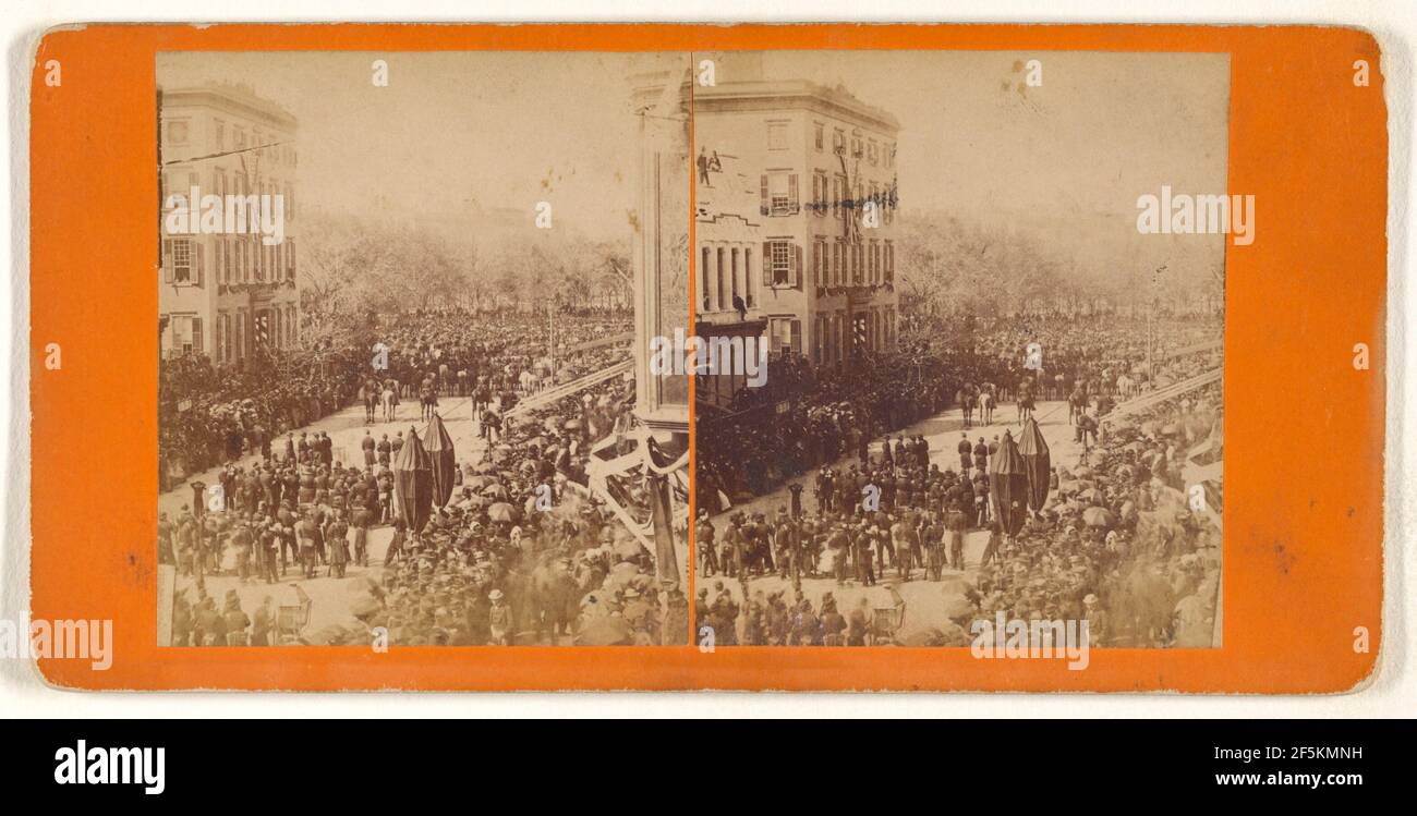 Funeral procession of Abraham Lincoln, New York City. Attributed to ...