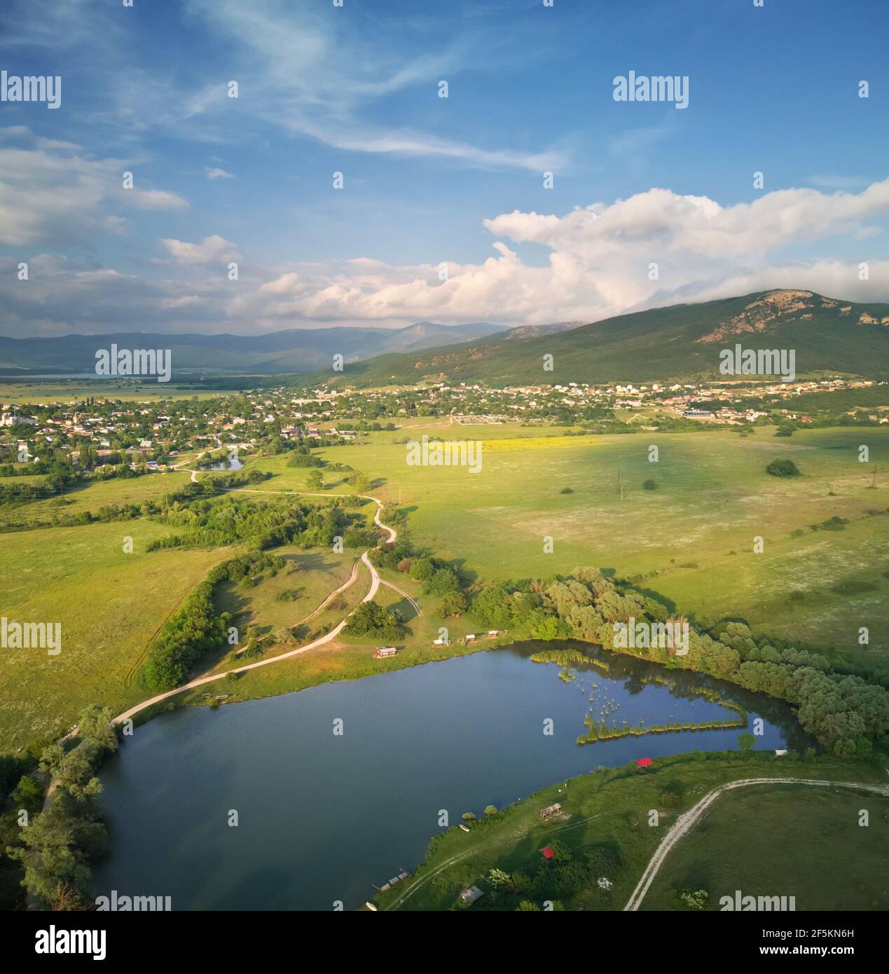 Beautiful aerial view of hills hi-res stock photography and images - Alamy