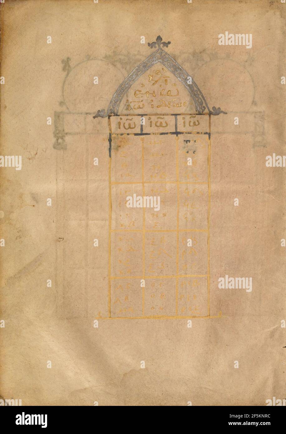 Canon Table Page. Unknown Stock Photo - Alamy