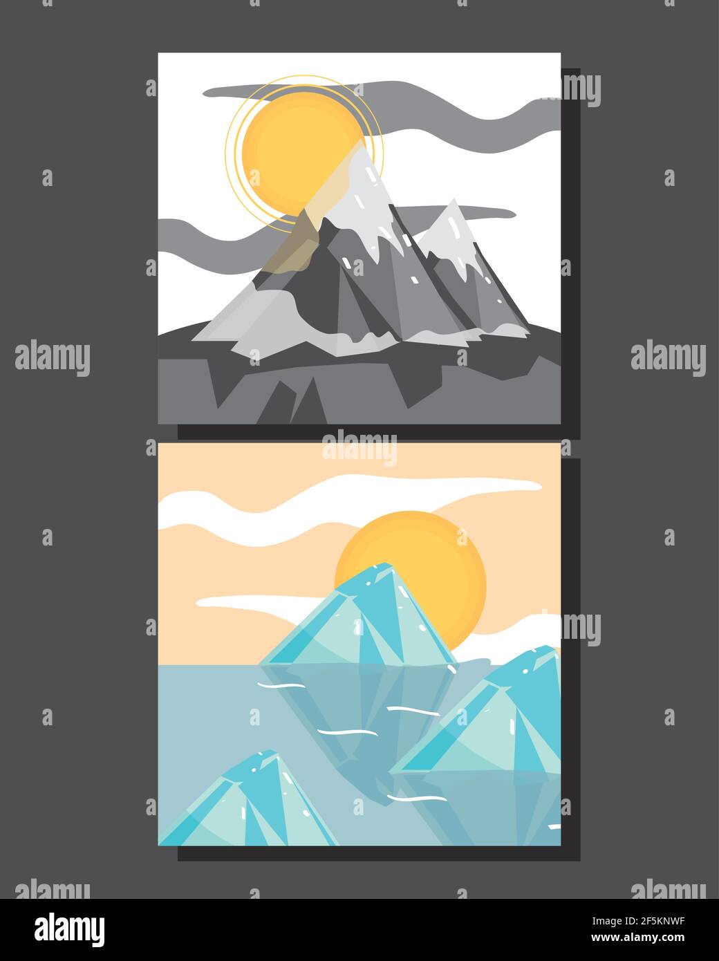 Melt arctic Stock Vector Images - Alamy