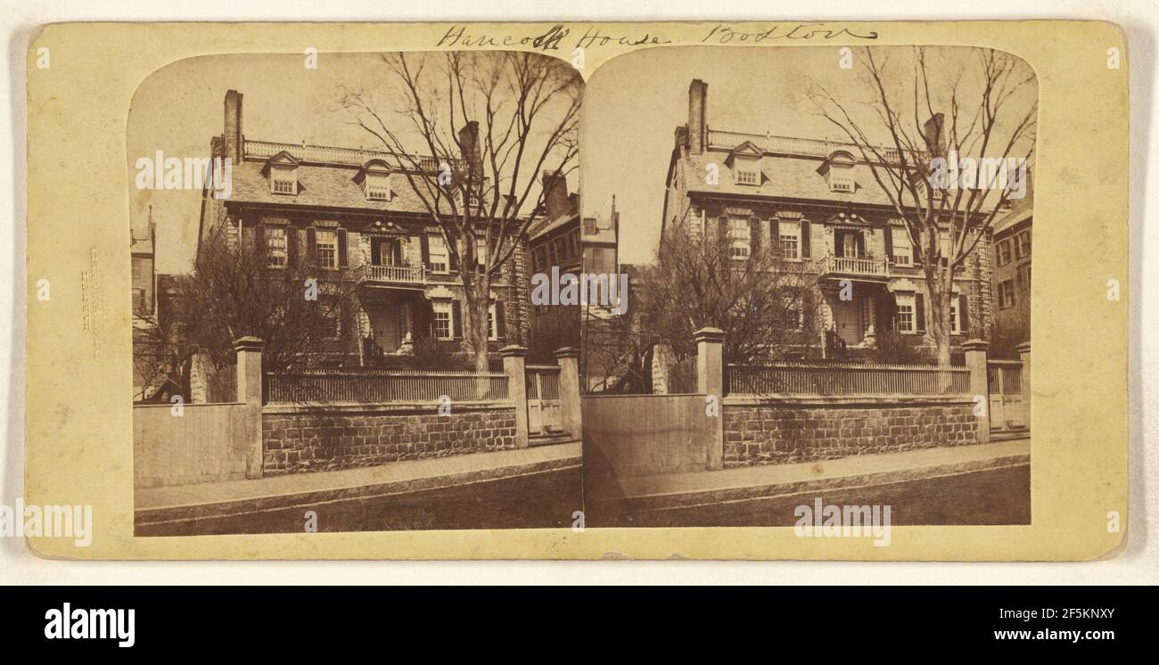 The Hancock House. Boston, Mass.. Deloss Barnum (American, 1825 - 1873 ...