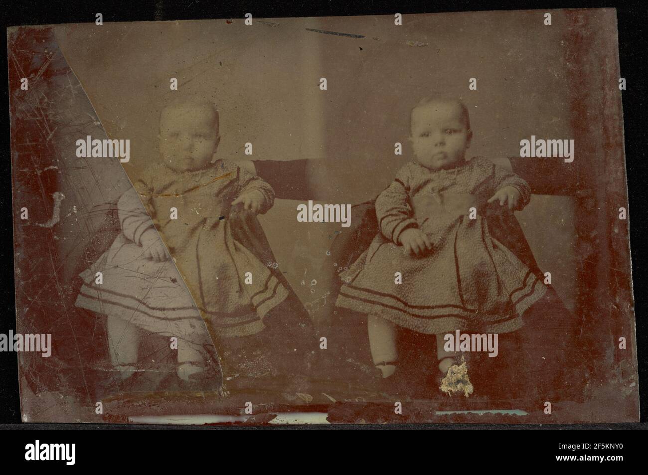 Double portrait of a baby. Jacob Byerly (American, 1807 - 1883 Stock ...