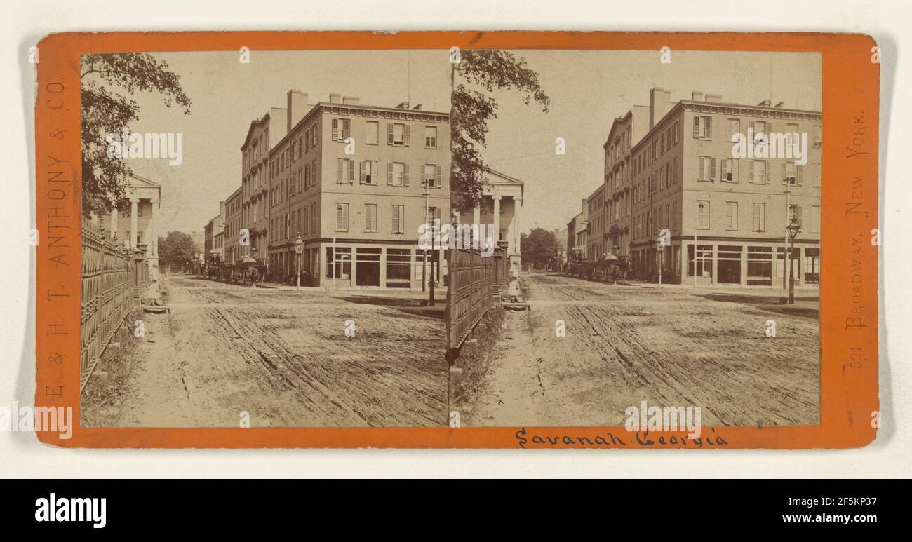 Scriven House, corner Congress and Bull Streets. Savannah, Georgia ...